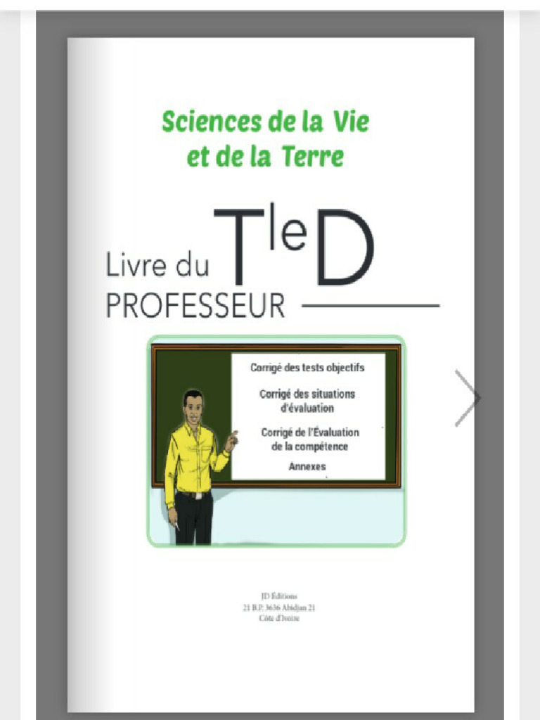 Corrigé JD SVT... Tle C&D | PDF