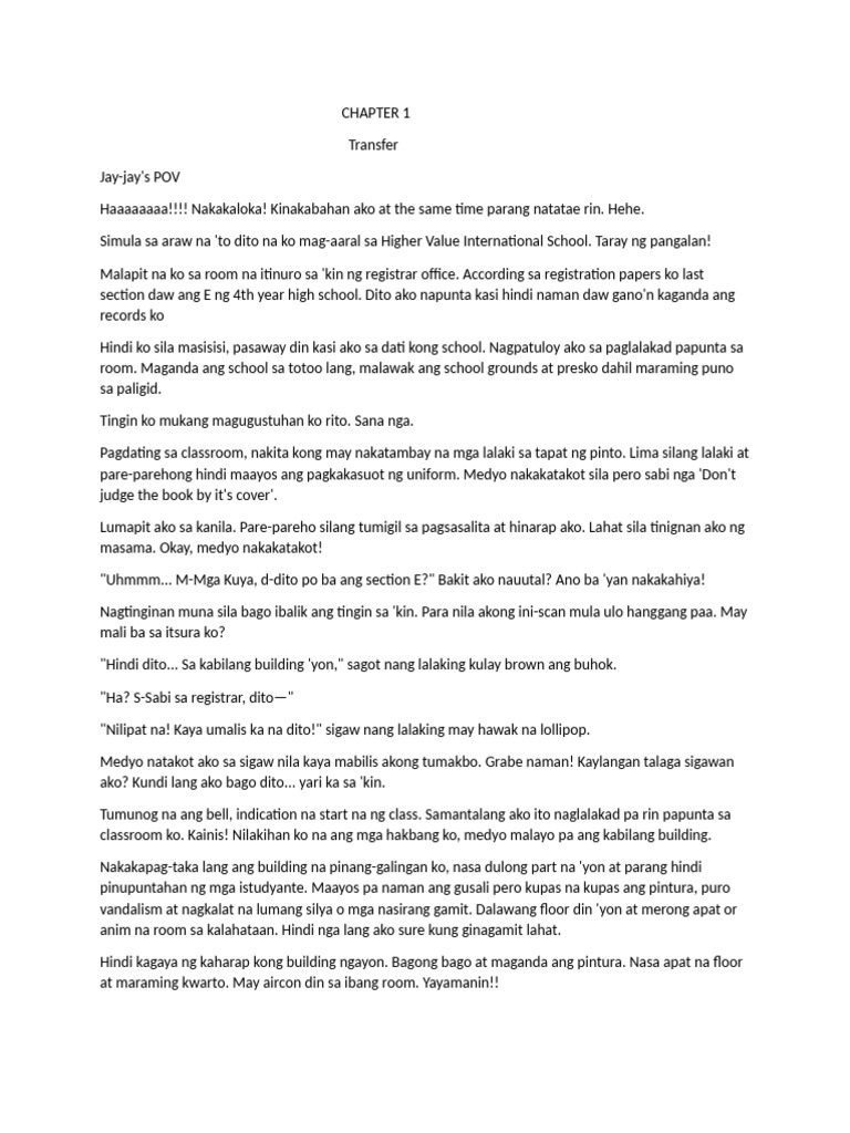 Ang Mutya NG Section e Book 1 | PDF