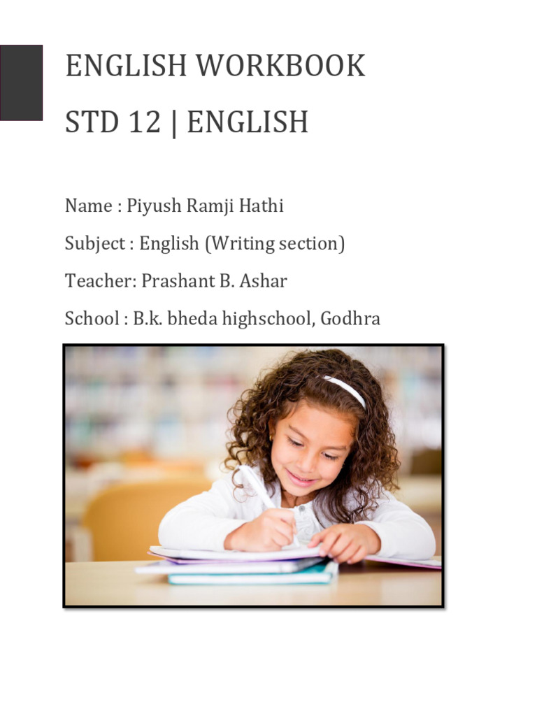 Std 12 English Workbook Overview | PDF