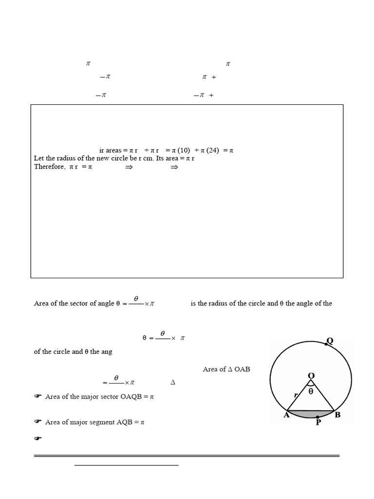 Mll-Study-Materials-Maths-Standard-Class-X-2022-23 (1) - 1-77 | PDF | Area | Circle