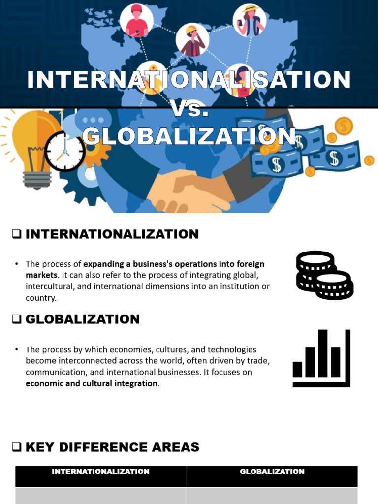 Internationalisation Vs Globalization | PDF | Economies