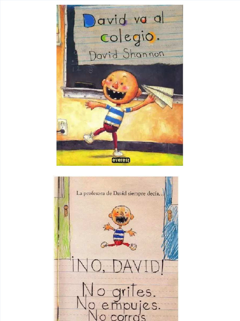 David Va A La Escuela ! David Shannon | PDF