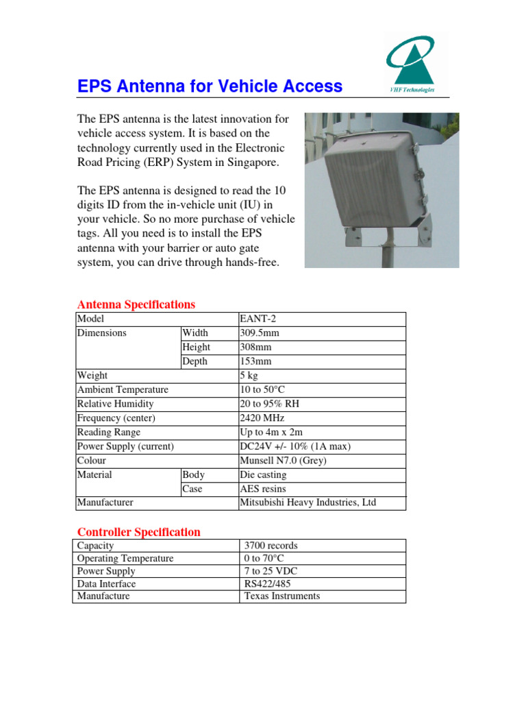 EPS Vehicle Access | PDF
