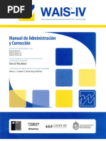 WISC-V COMPLETO Manual de Aplicación y Corrección | PDF
