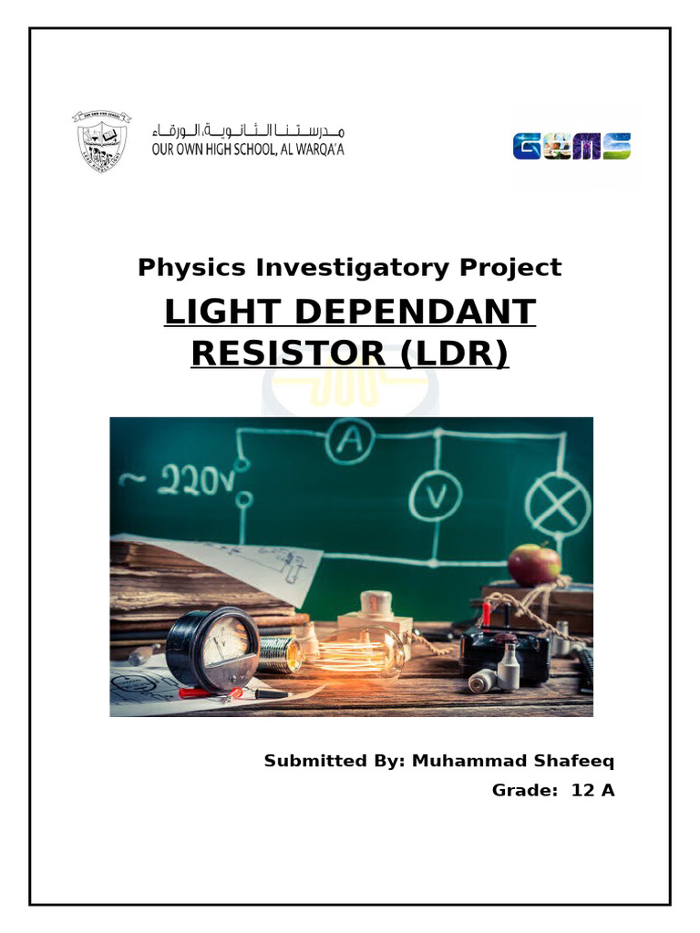 Physics Investigatory Project | PDF