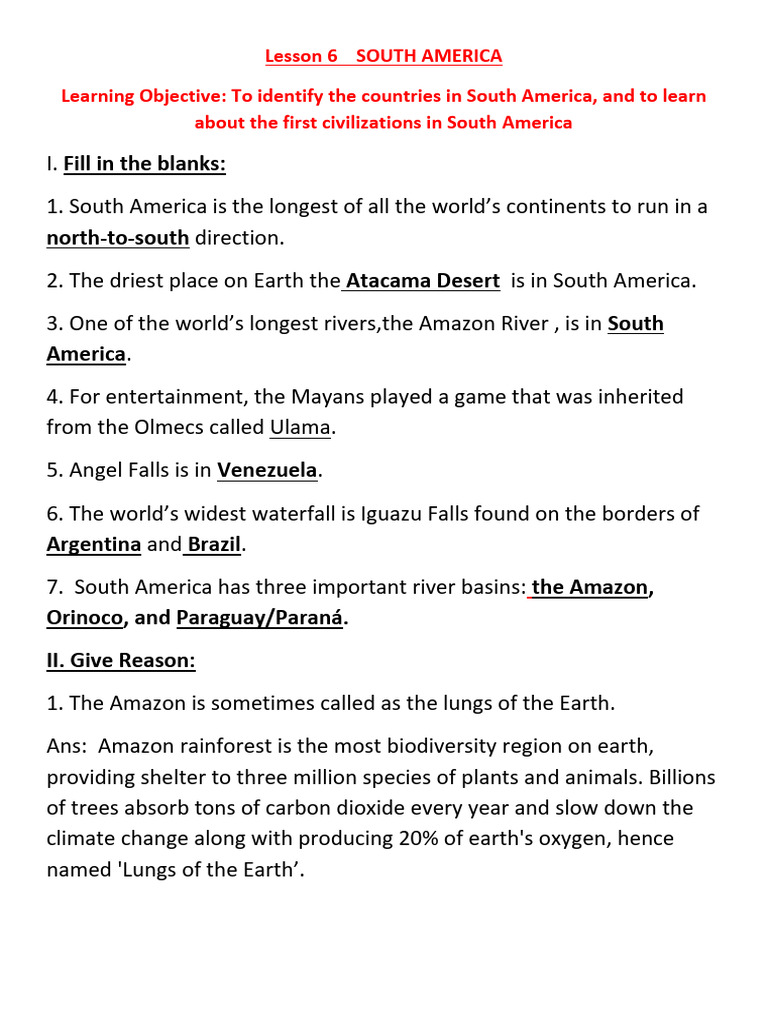 South America Geography and Civilizations | PDF