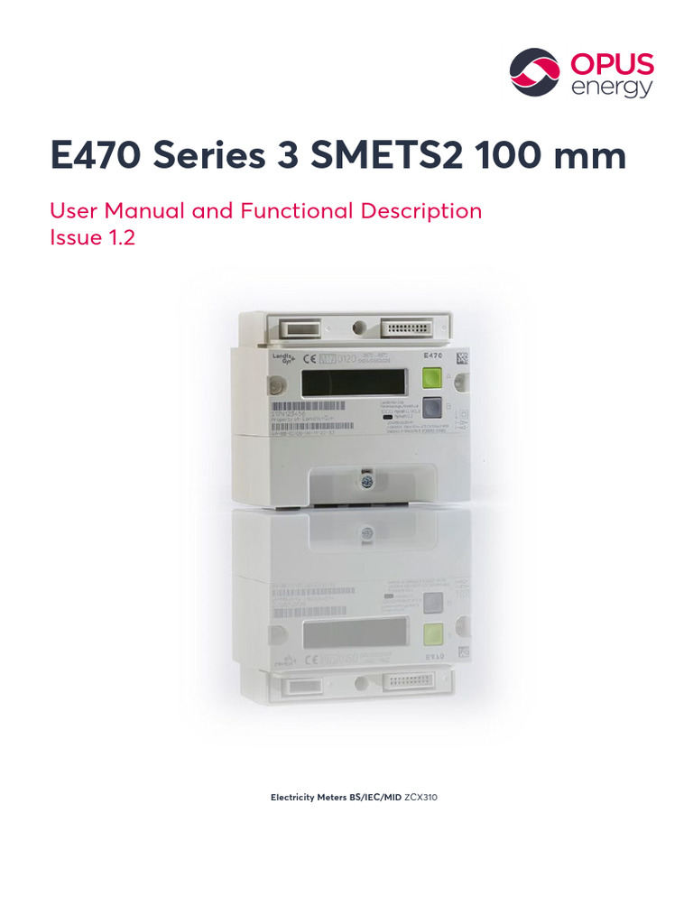 Landis Gyr E470 Series 3 Manual | PDF | Ac Power | Debt