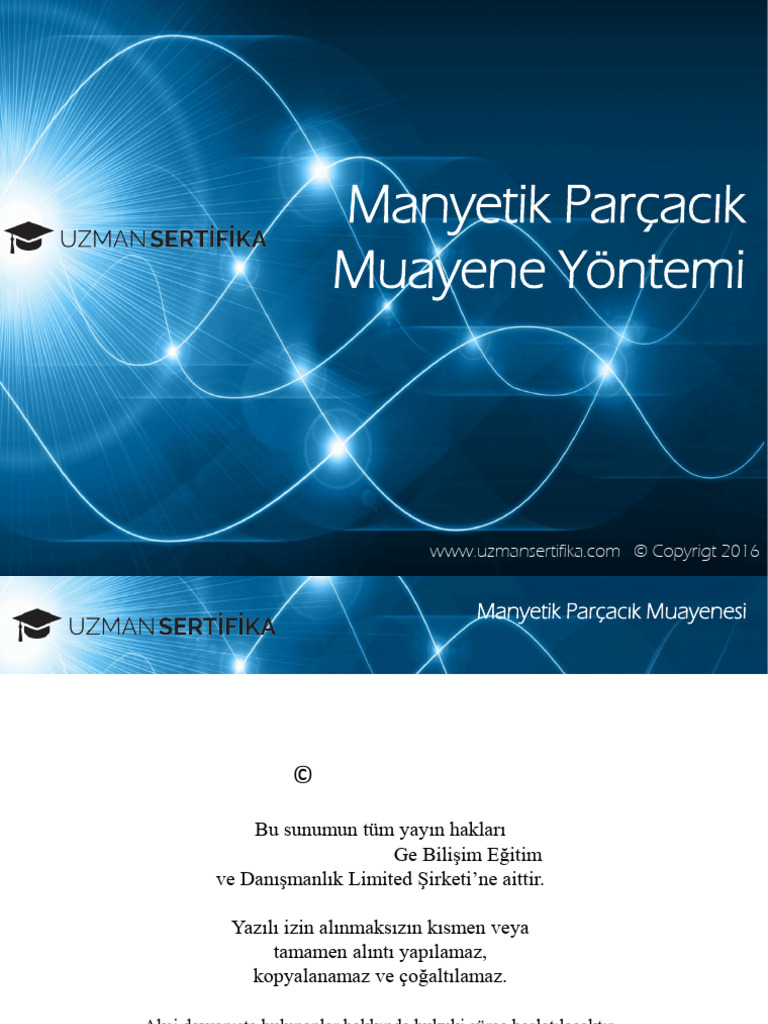04 NDT Manyetik Parcacik Muayene | PDF