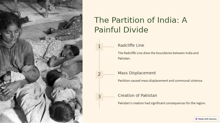 The Partition of India A Painful Divide | PDF