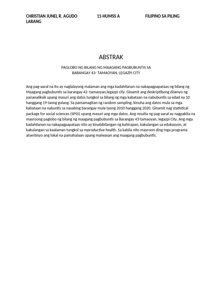 Christian Junel Output | PDF