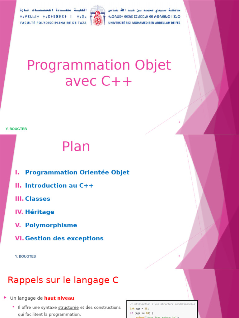 Courscpp V | PDF | Programmation informatique | Structure de contrôle