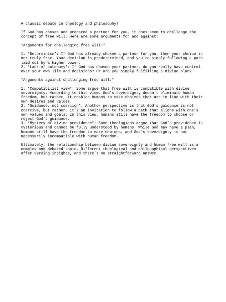Free Will Theory | PDF