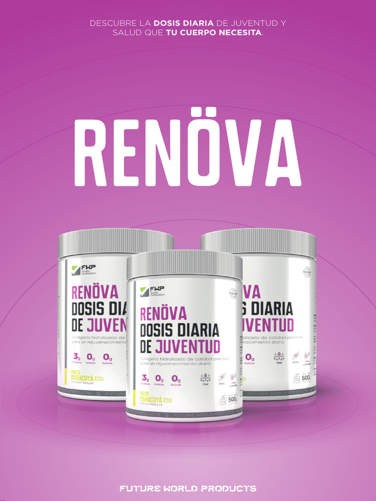 Beneficios del Colágeno RENÖVA | PDF | Vitamina C | Nutrición