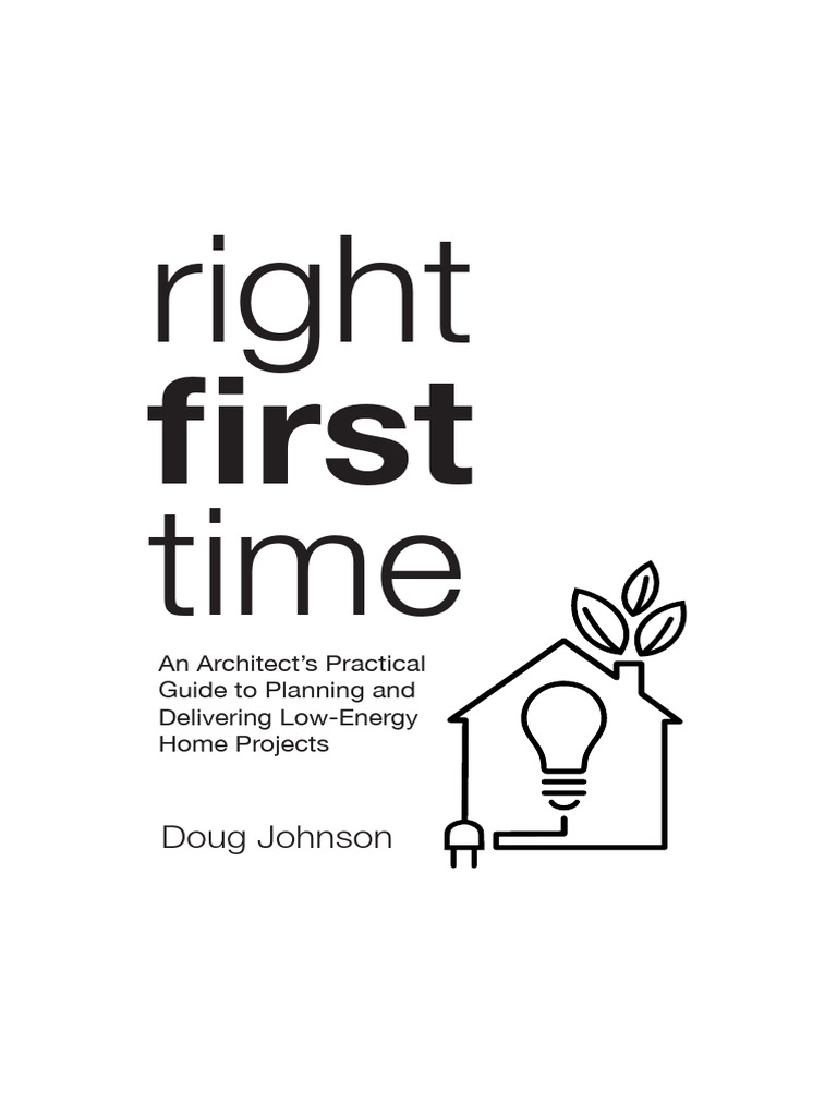 Doug Johnson Right First Time Book Download | PDF | Efficient Energy ...
