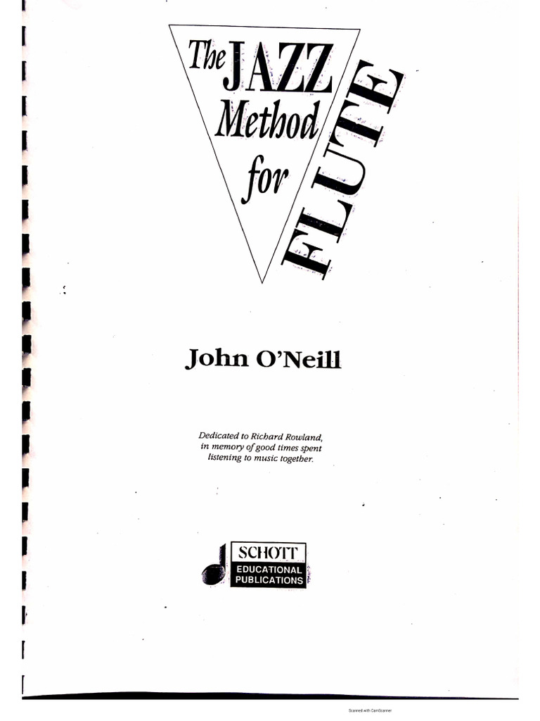John O Neil - The Jazz Method For Flute | PDF
