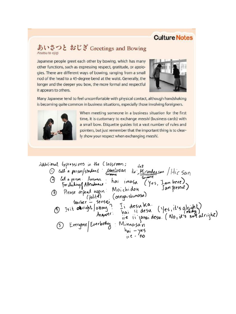 Japanese Expressions Introduction | PDF