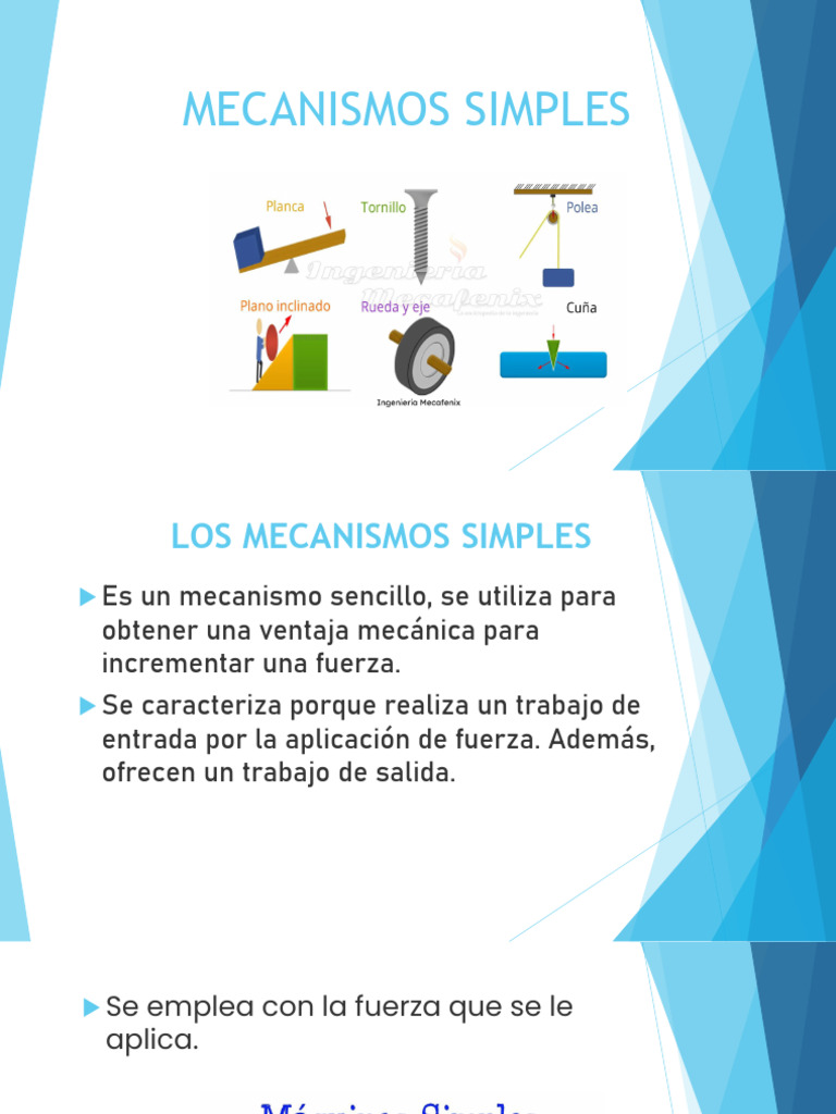 Mecanismos Simples y Su Aplicación | PDF