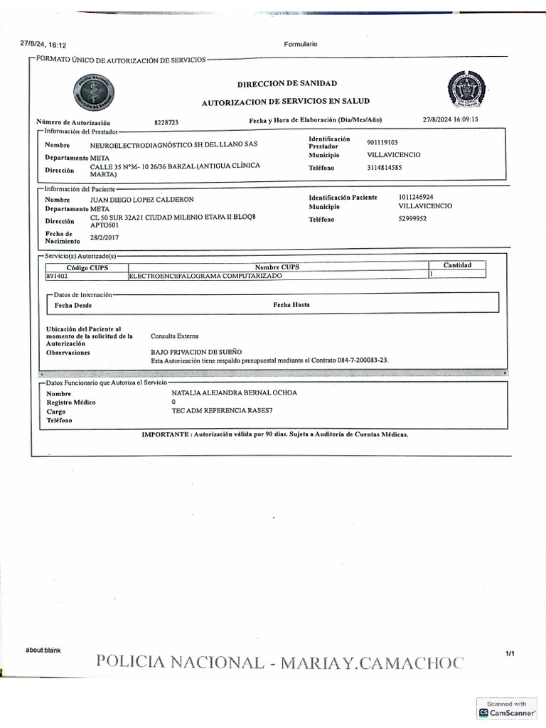 Ordenes Juan Diego Lopez | PDF