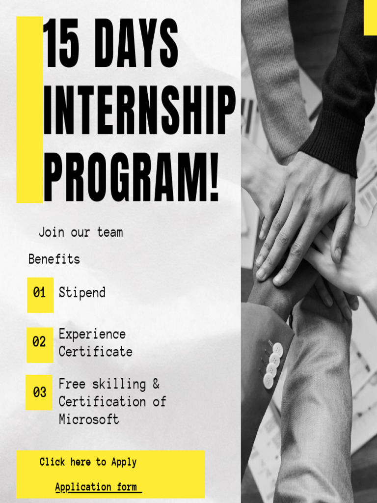 15 Days Internship Flyer | PDF