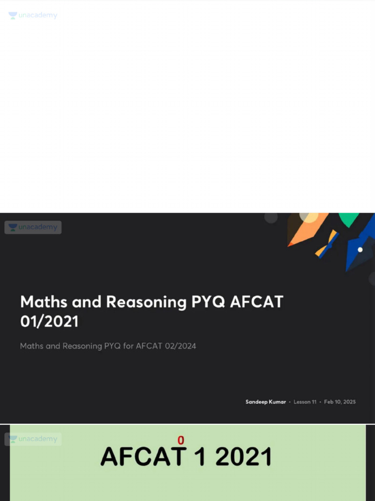 Maths and Reasoning PYQ AFCAT 012029 With Anno | PDF