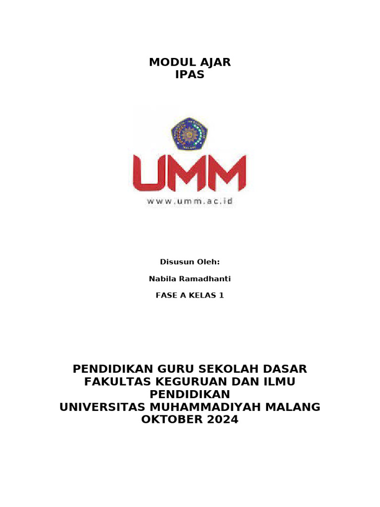 Modul Ajar IPAS Inklusi | PDF