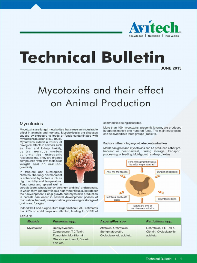 The Effect of Mycotoxins | PDF