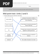 Cambridge Science 9 Unit Test Answers | PDF | Chemical Compounds ...