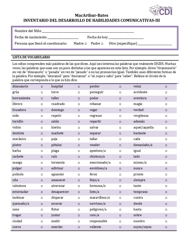 CDI-III Spanish 2023 FINAL | PDF