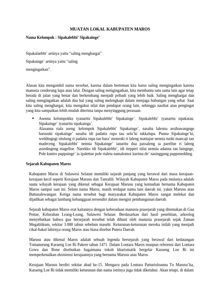 Upacara Adat Appalili di Maros | PDF