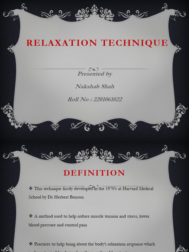 Relaxation Technique | PDF
