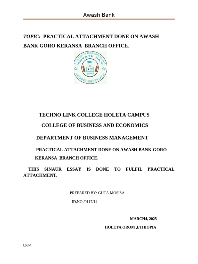 Guta Practical Attachement | PDF | Banks | Attachment Theory