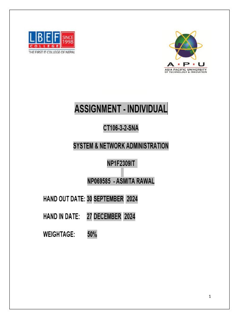 NP069585-Asmita Rawal-CT106-3-2 SNA | PDF | Computer Network | Network Interface Controller
