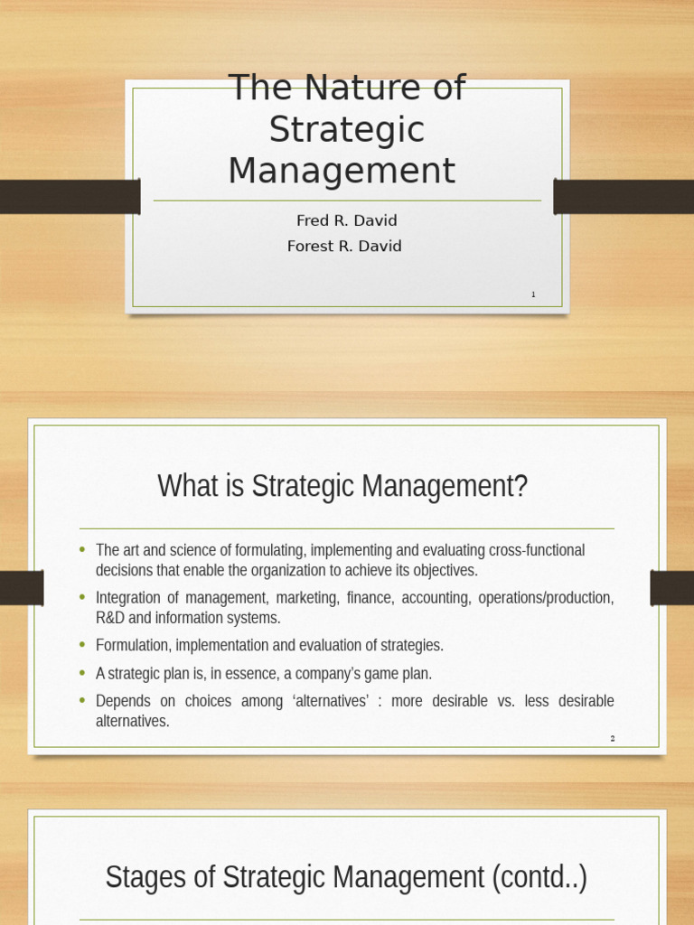 Understanding Strategic Management Concepts | PDF | Strategic ...