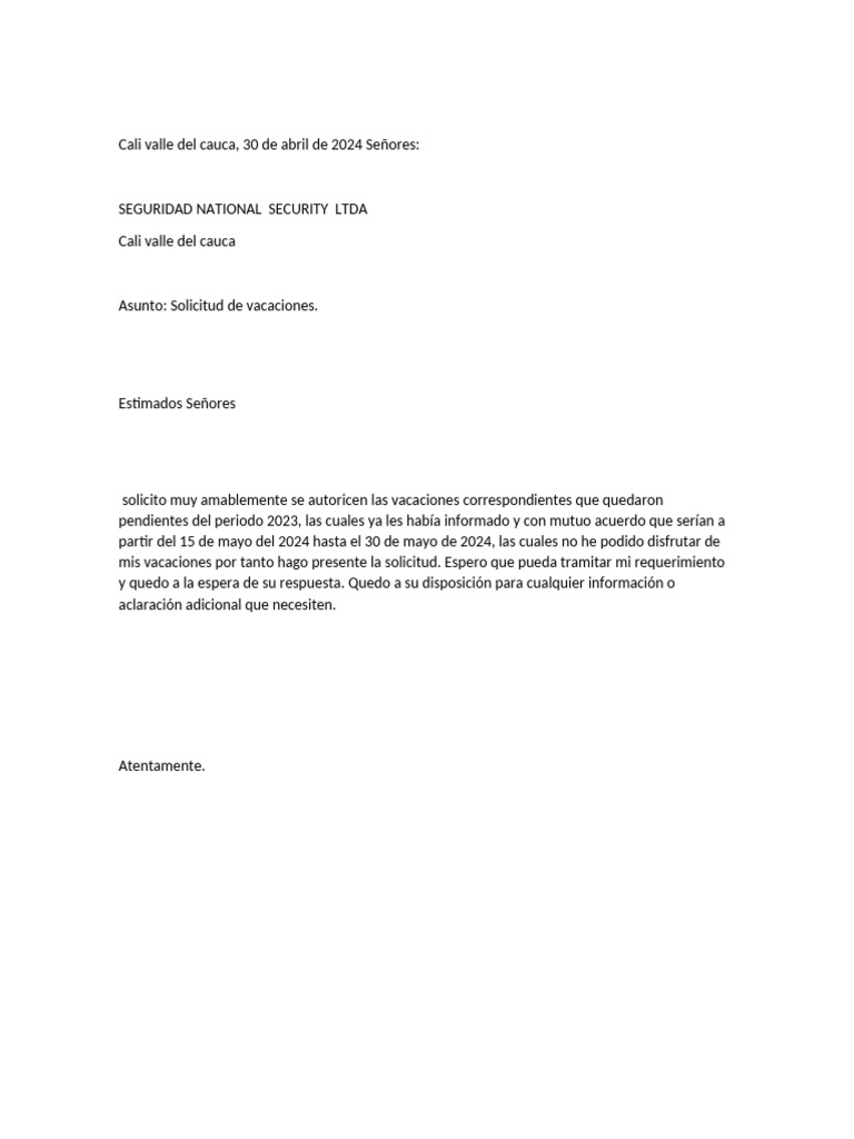 Carta Brayan Lopez | PDF