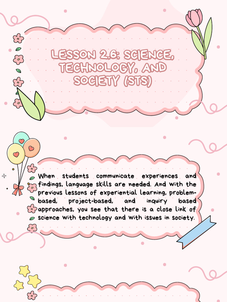 Lesson 2.6 Science Technology and Society | PDF