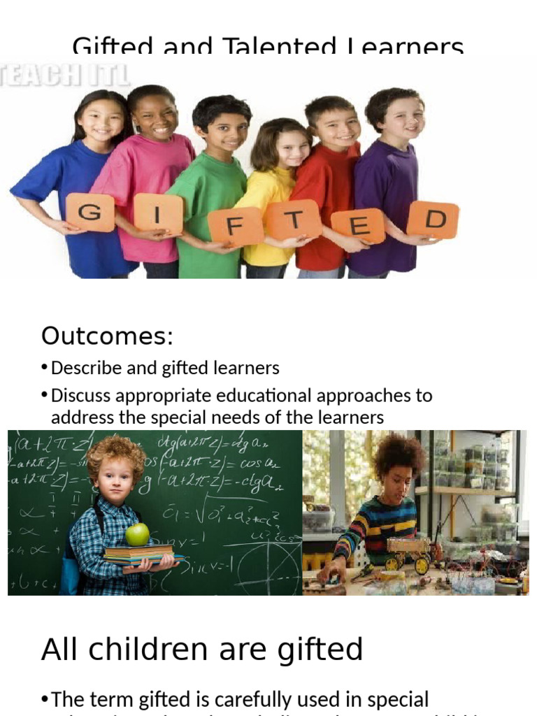 Understanding Gifted and Talented Learners | PDF | Intelligence ...