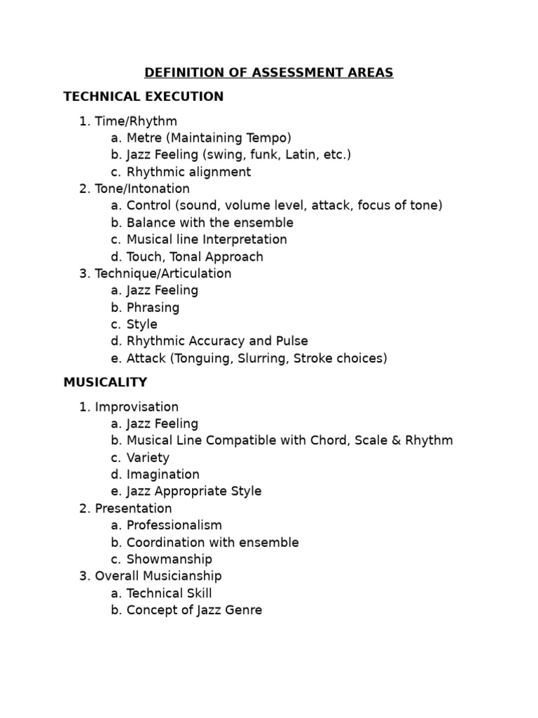 Definition of Assessment Areas | PDF