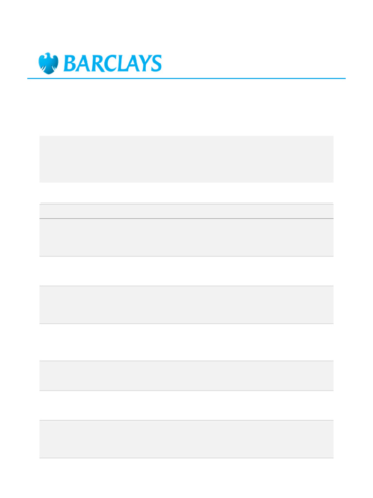 Transaction | PDF | Banks | Barclays