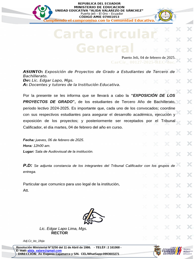 Carta Circular | PDF | Gobierno