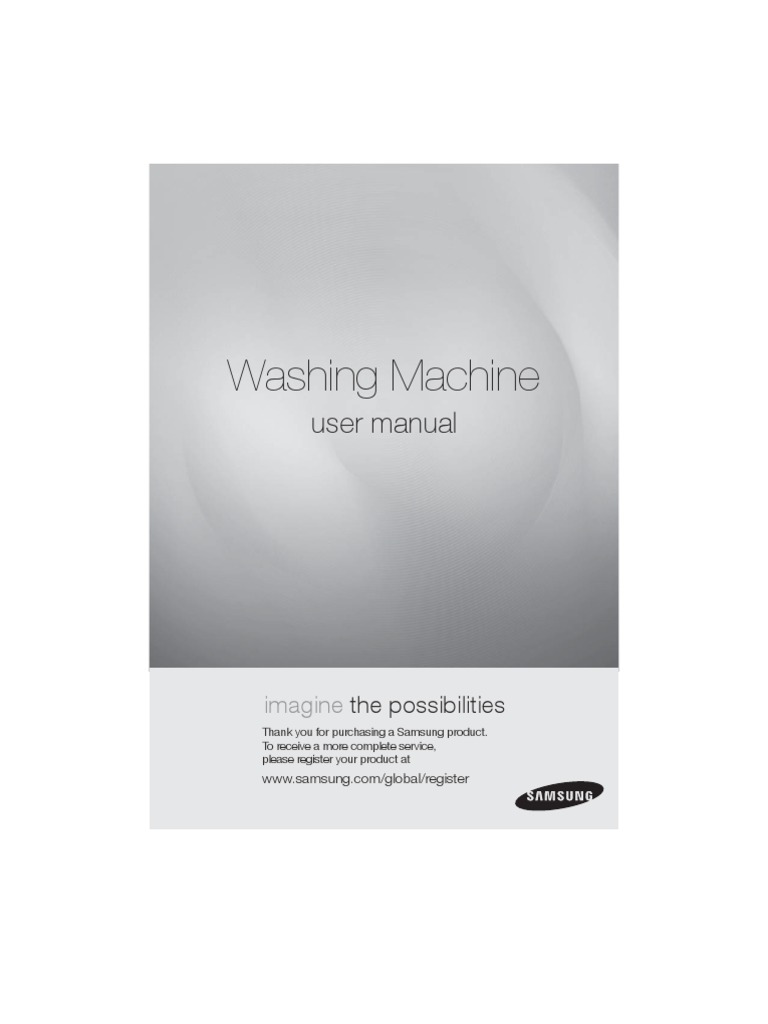 Samsung Washing Machine (WA80U3) Manual | PDF | Washing Machine | Tap ...