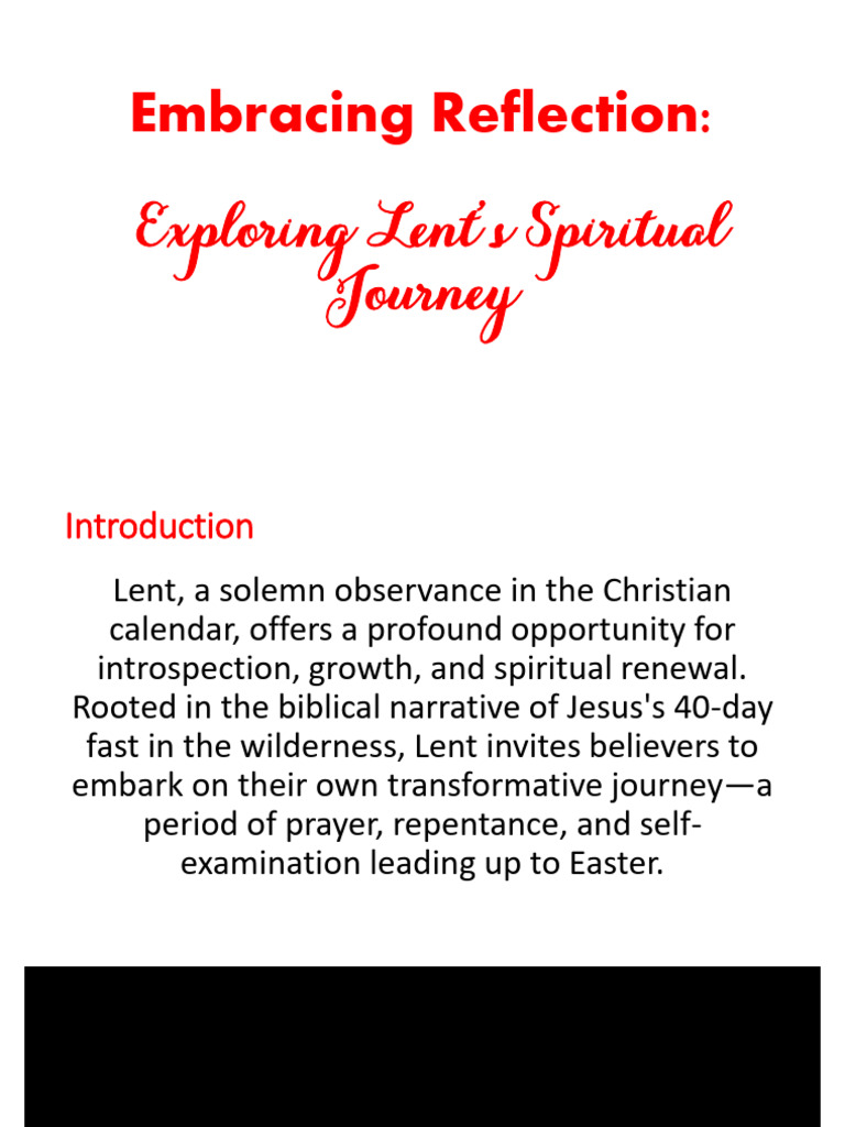 Embracing Reflection Lent | PDF | Lent | Forgiveness
