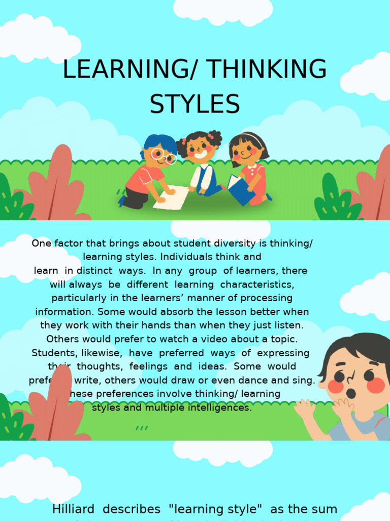 Understanding Learning Styles and Intelligences | PDF | Learning | Thought