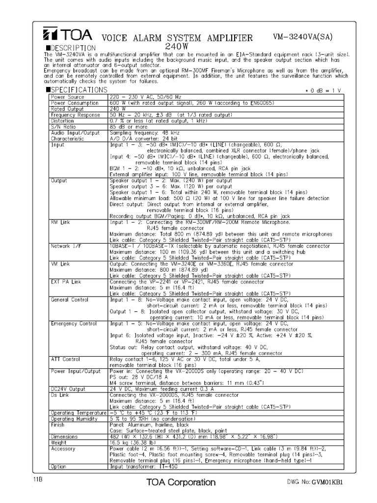 Vm3240va Sa Sa1e | PDF