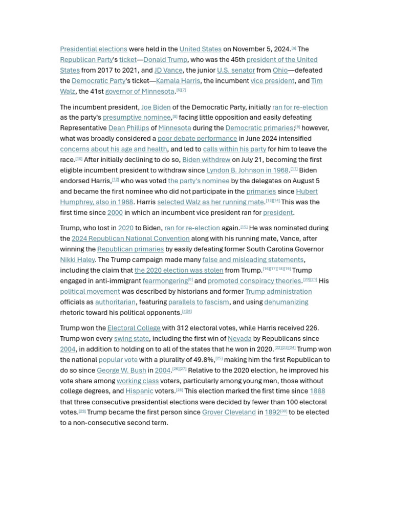adadw | PDF | Presidencies | Federal Elections Of The United States