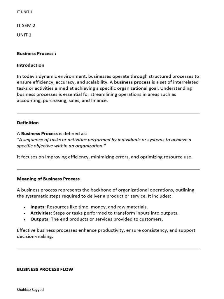 Understanding Business Processes and BPM | PDF | Business Process ...