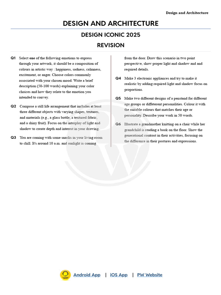 Daily Ques 10 - REVISION 1 DRAWING | PDF | Drawing