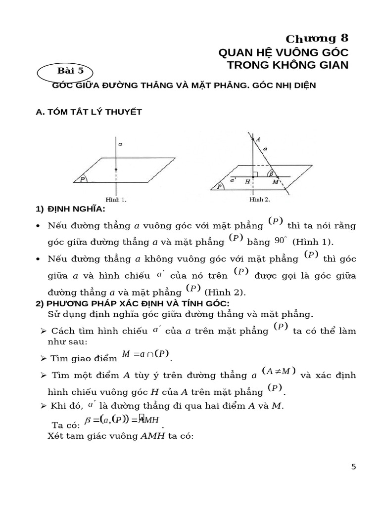 Bài 5. Góc Nhị Diện - 42t | PDF