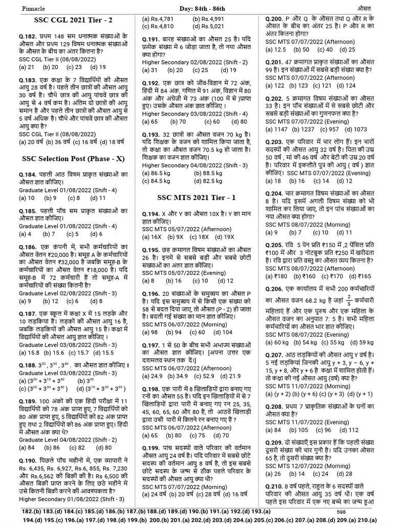 SSC CGL 2021 Tier - 2 | PDF