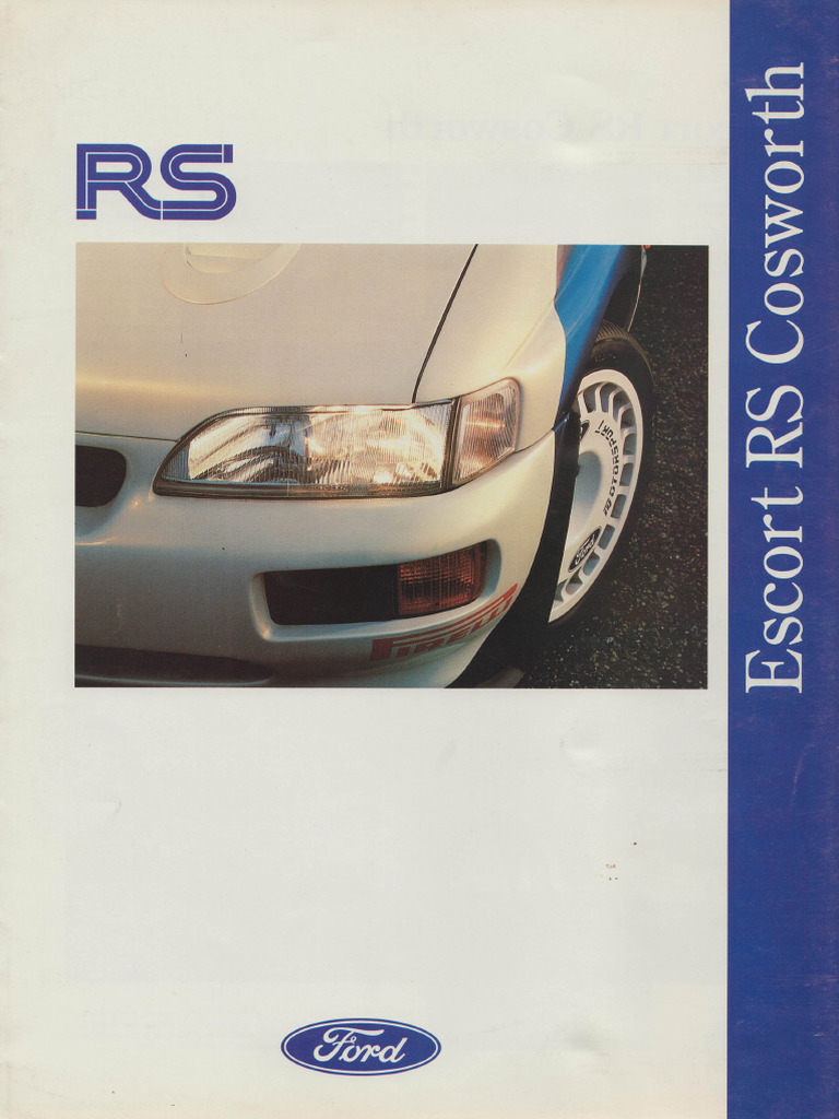 1992 Ford Escort RS Cosworth V1 UK | PDF