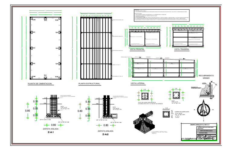Plano Techado Metalico | PDF | Construyendo tecnología | Elementos arquitectónicos
